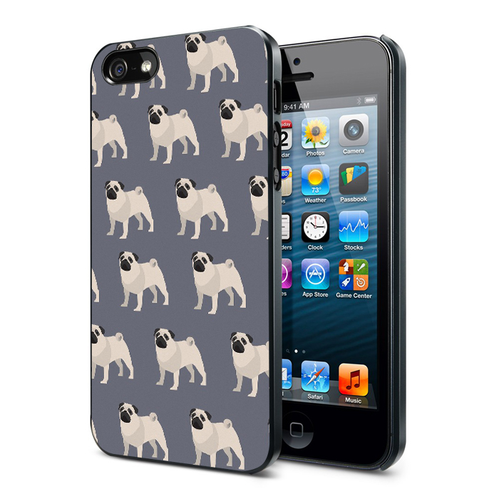 Pug Dog Pattern Iphone 6 Plus 6 5s 5c 5 4s 4 Samsung Galaxy S6 S5 Mini ...